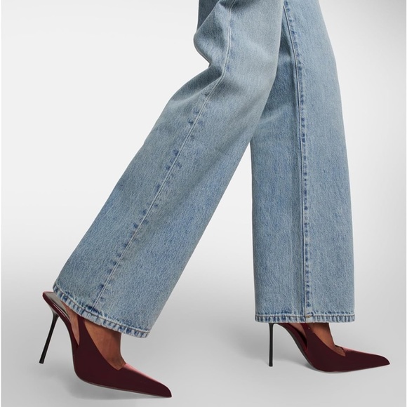 Shoes | Cherry Red Pointed Tow Slingback Heels | Poshmark